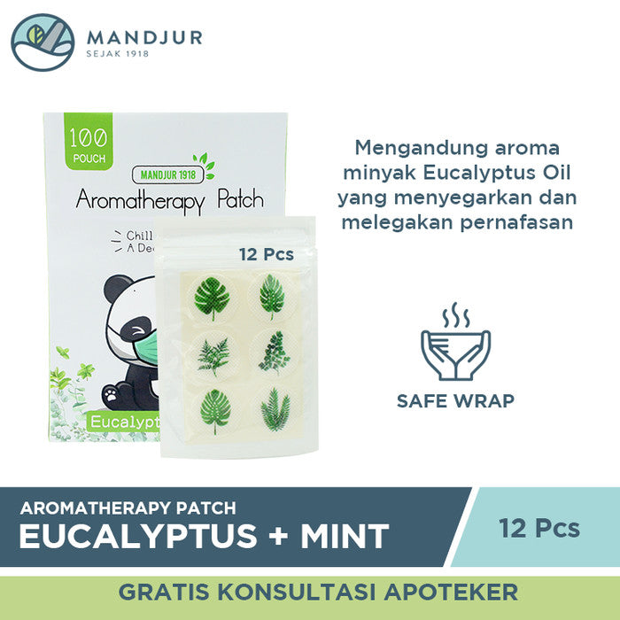 Mandjur 1918 Aromatherapy Patch Eucalyptus Sachet (12 Patch) — Apotek ...