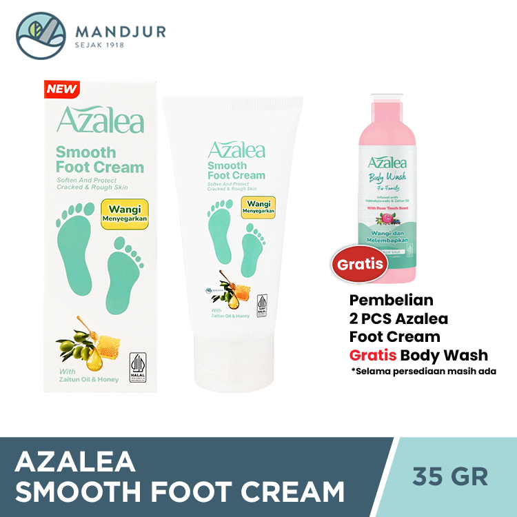 Azalea Smooth Foot Cream 35 Gr — Apotek Mandjur