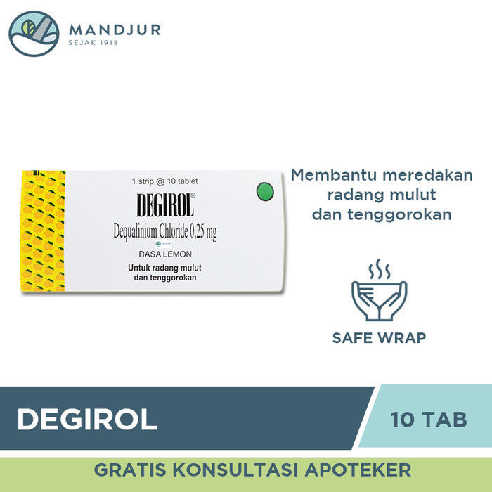 Degirol Strip 10 Tablet — Apotek Mandjur