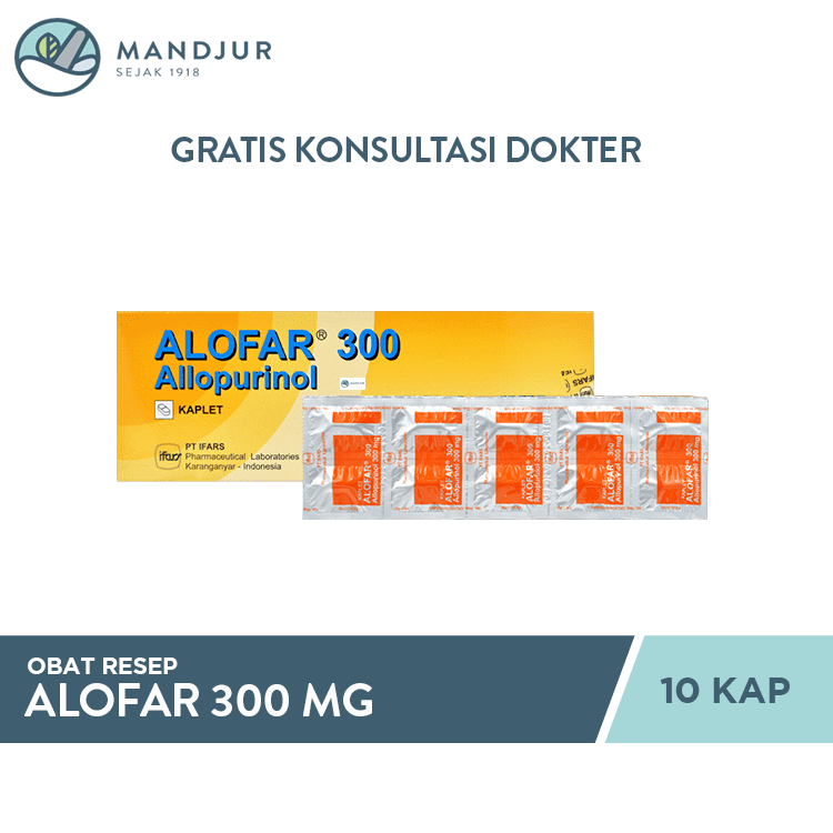 Alofar 300 Mg 10 Kaplet — Apotek Mandjur