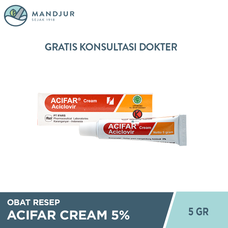 Acifar 5% Cream 5 g — Apotek Mandjur