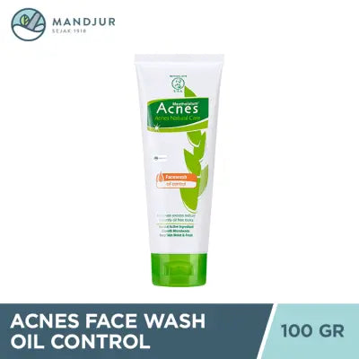 Acnes Natural Care Face Wash Oil Control 100 Gr — Apotek Mandjur