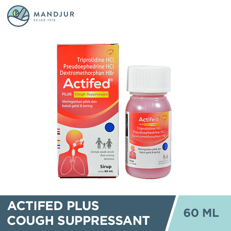Actifed Plus Cough Suppressant (Actifed Merah) — Apotek Mandjur