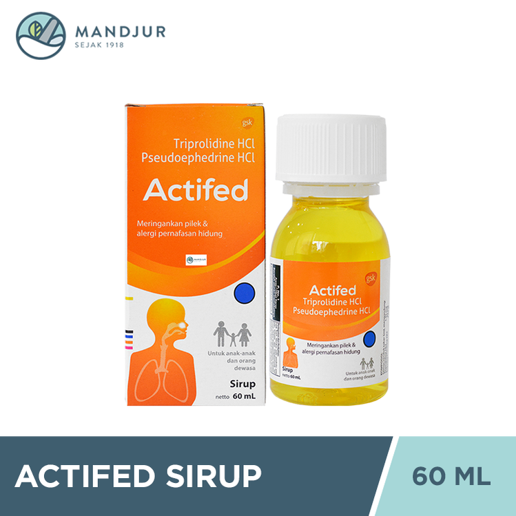 Actifed Sirup 60 mL (Actifed Kuning) — Apotek Mandjur