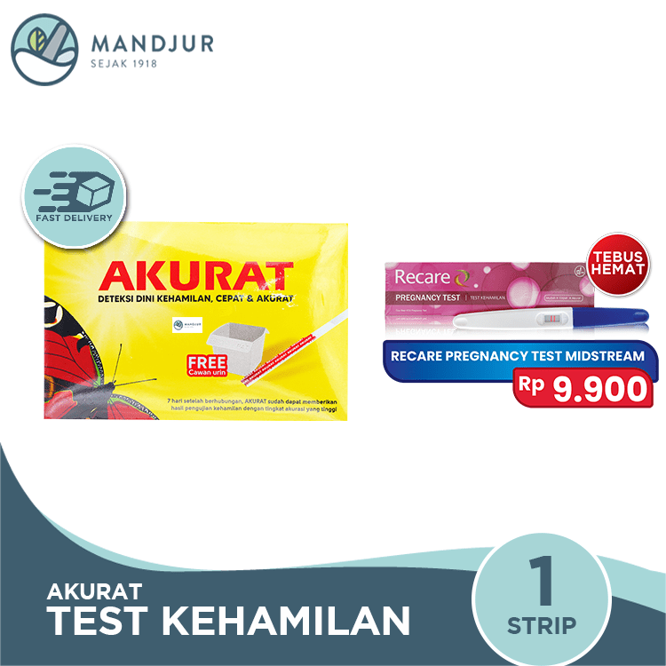 Akurat Test Kehamilan Strip — Apotek Mandjur