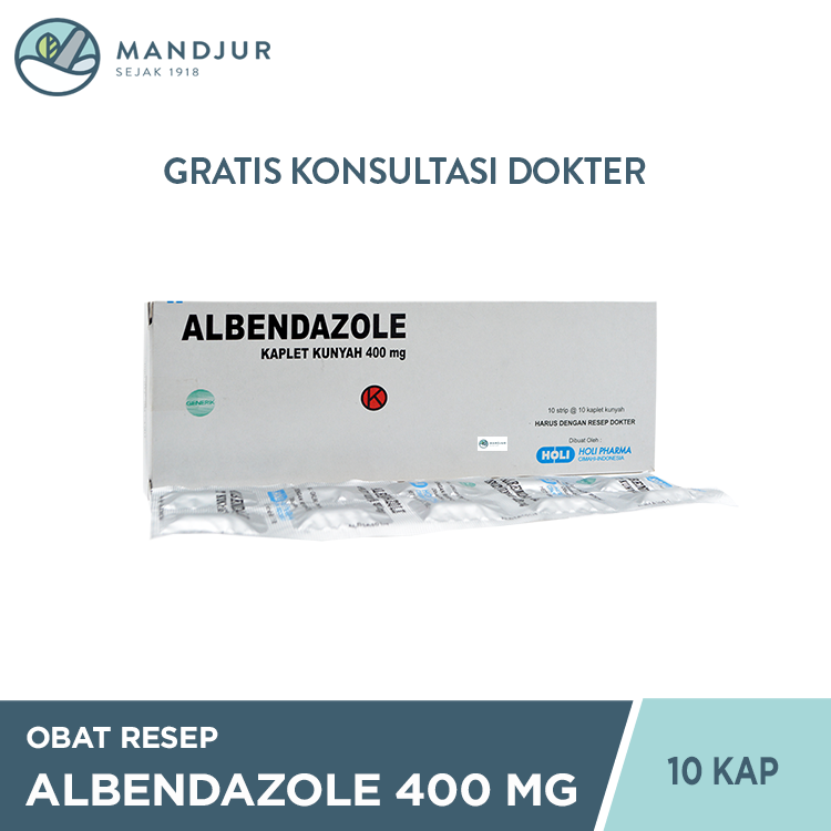 Albendazole 400 Mg 10 Tablet — Apotek Mandjur
