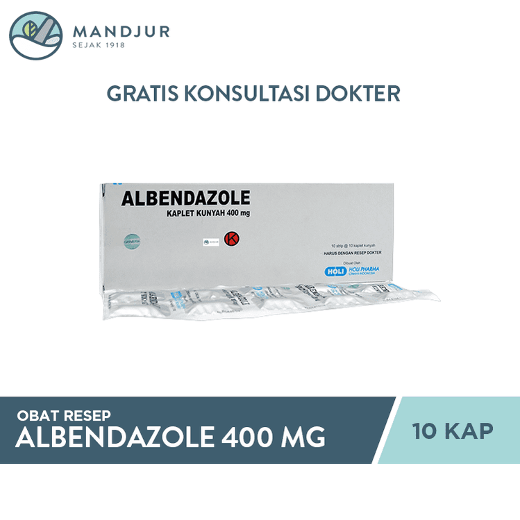 Albendazole 400 Mg 10 Tablet — Apotek Mandjur
