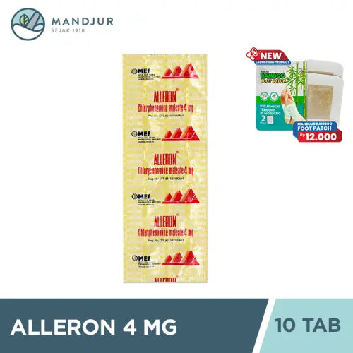 Alleron 4 Mg 10 Kaplet — Apotek Mandjur