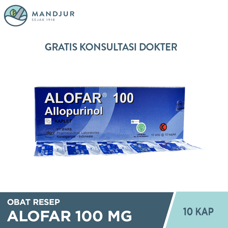 Alofar 100 mg 10 Kaplet — Apotek Mandjur