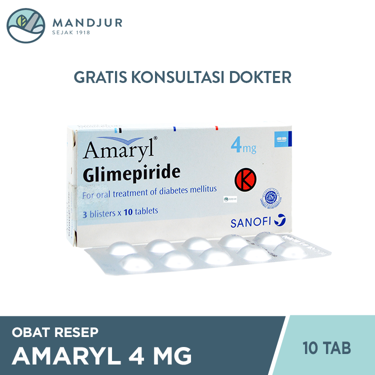 Amaryl 4 Mg 10 Tablet — Apotek Mandjur
