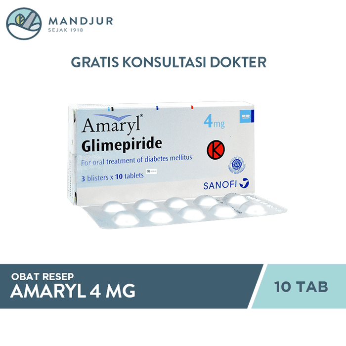 Amaryl 4 Mg 10 Tablet — Apotek Mandjur