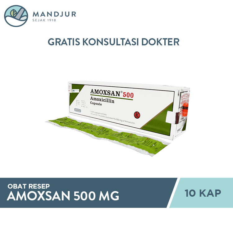 Amoxsan 500 Mg Strip 10 Kapsul — Apotek Mandjur