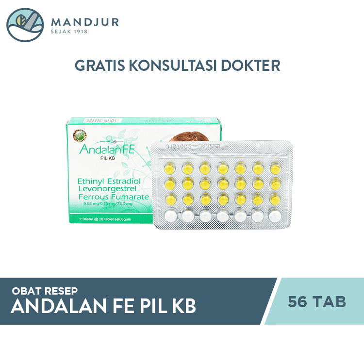 Andalan Pil KB FE 56 Tablet — Apotek Mandjur