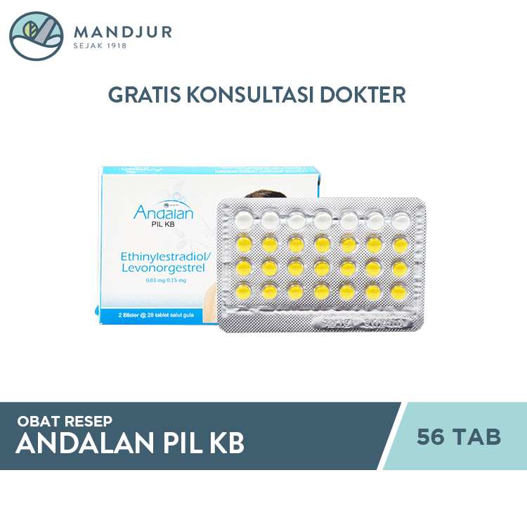 Andalan Pil KB 56 Tablet — Apotek Mandjur