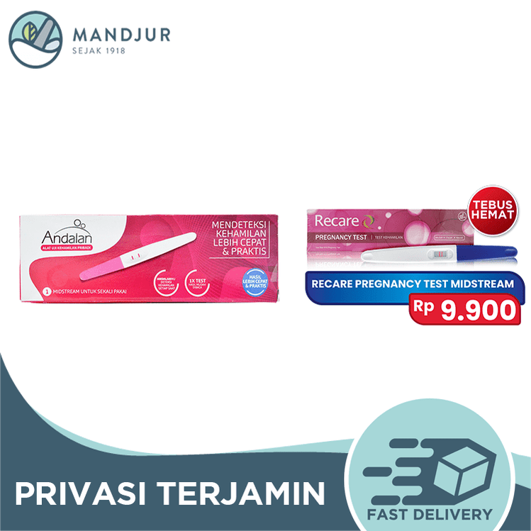 Andalan Pregnancy Test Midstream — Apotek Mandjur