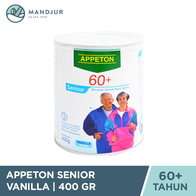 Appeton 60+ Vanilla 400 gr — Apotek Mandjur