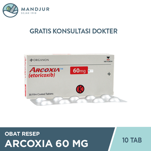 Arcoxia 60 Mg 10 Tablet — Apotek Mandjur