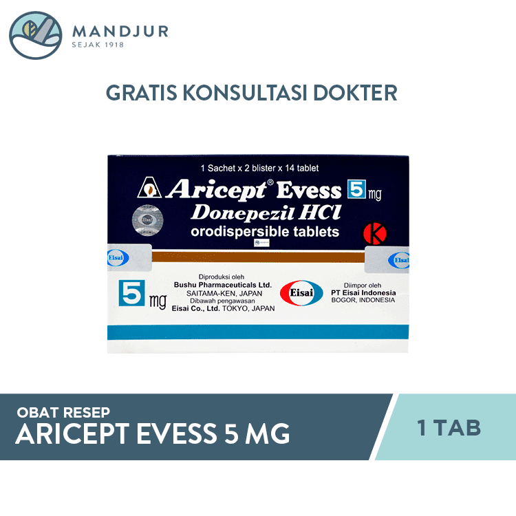 Aricept Evess 5 Mg 1 Tablet — Apotek Mandjur