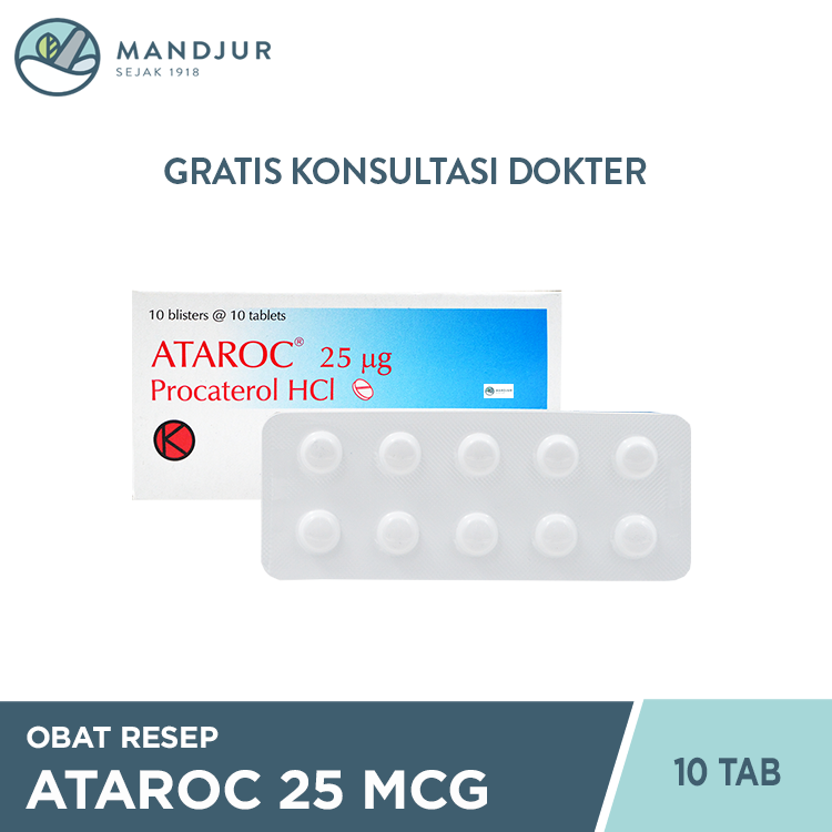 Ataroc 25 mcg 10 Tablet — Apotek Mandjur