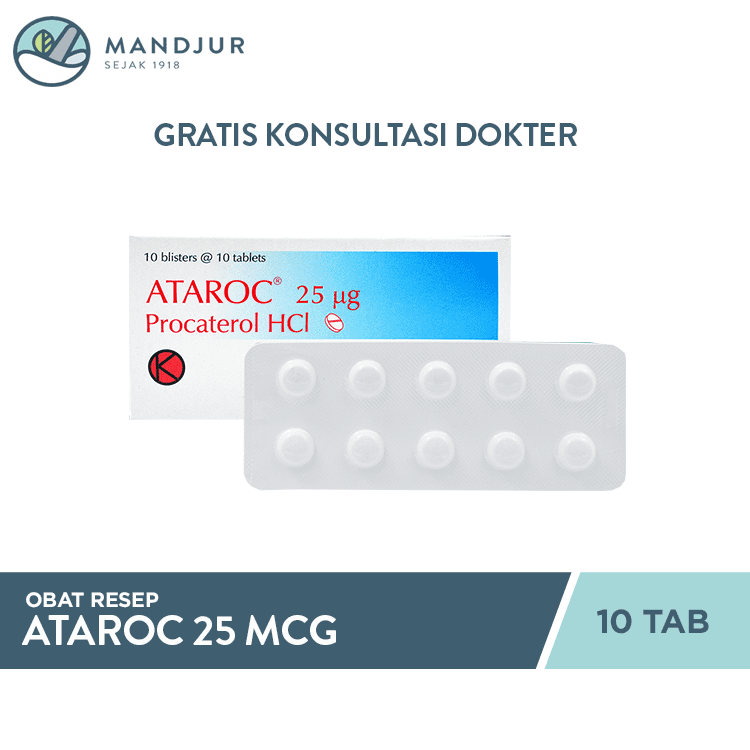 Ataroc 25 mcg 10 Tablet — Apotek Mandjur