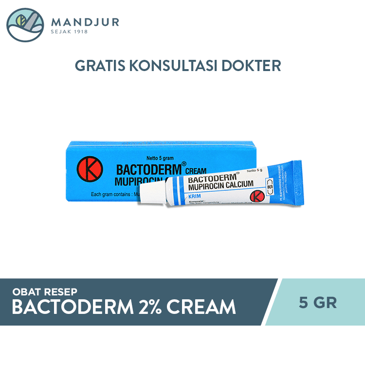 Bactoderm 2% Cream 5 Gram — Apotek Mandjur