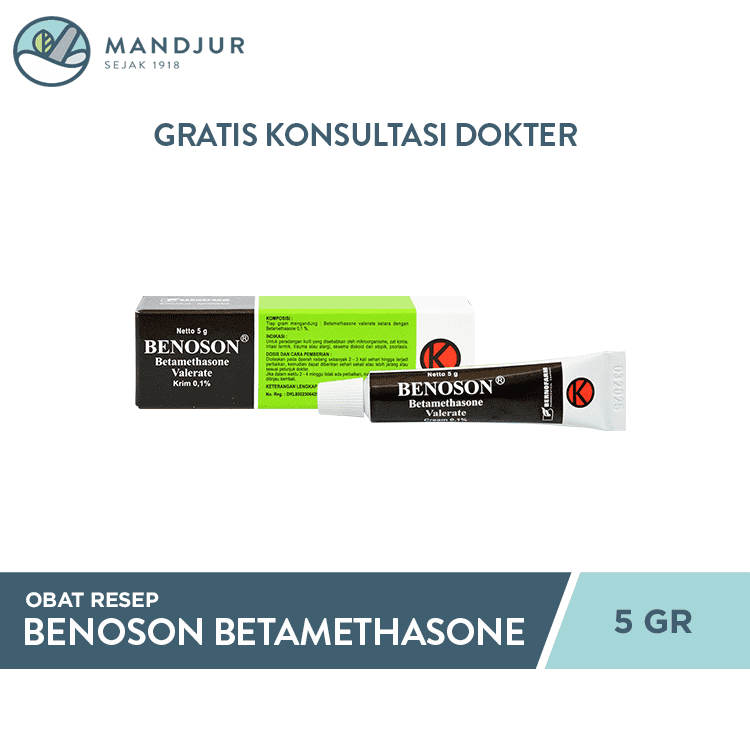 Benoson Cream 5 Gr — Apotek Mandjur
