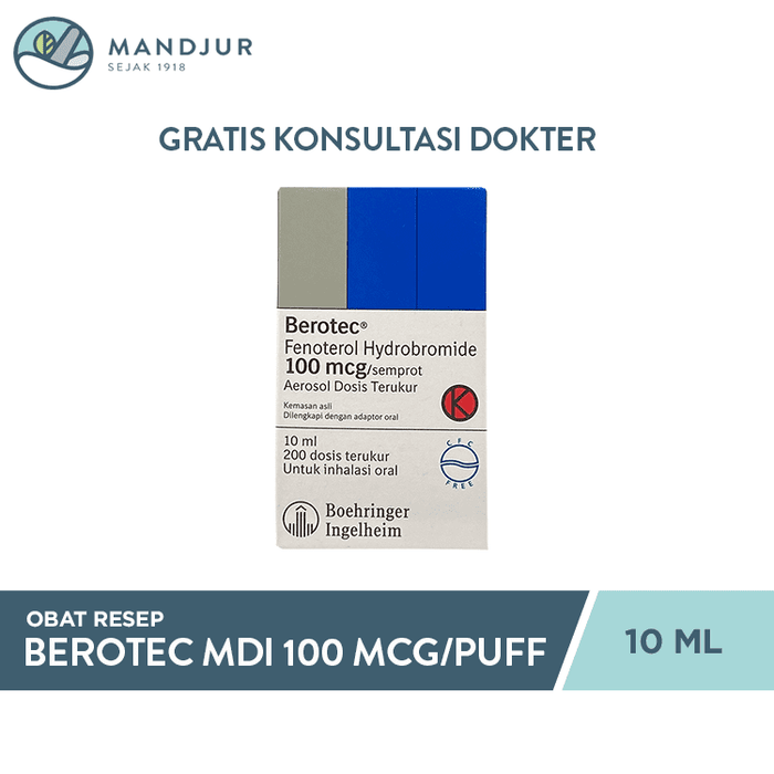 Berotec MDI 100 mcg/Puff 10 ml — Apotek Mandjur