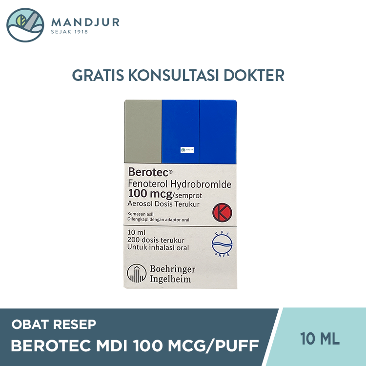 Berotec MDI 100 mcg/Puff 10 ml — Apotek Mandjur