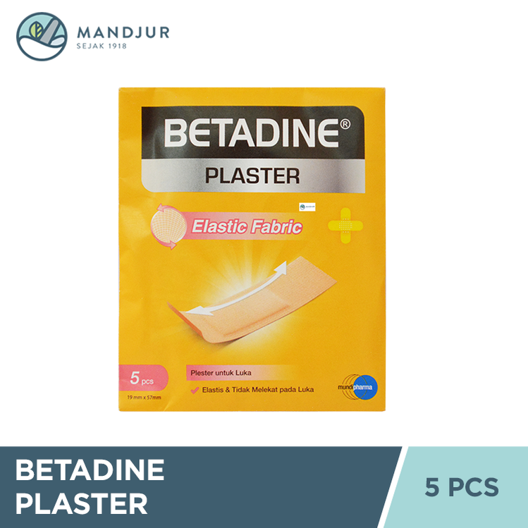 Betadine Plaster Elastic Fabric Isi 5 Pcs — Apotek Mandjur