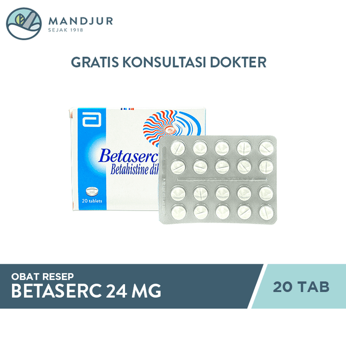 Betaserc 24 Mg 20 Tablet — Apotek Mandjur