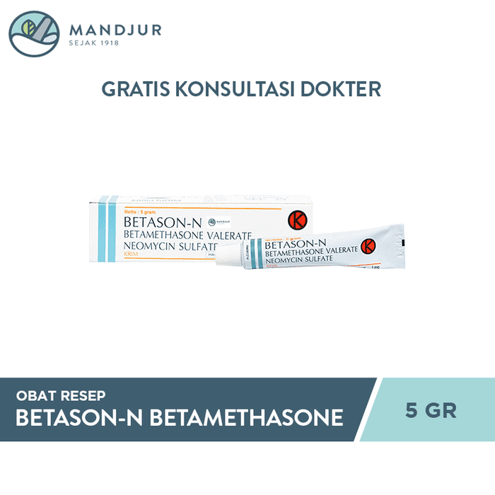 Betason N Cream 5 Gram — Apotek Mandjur
