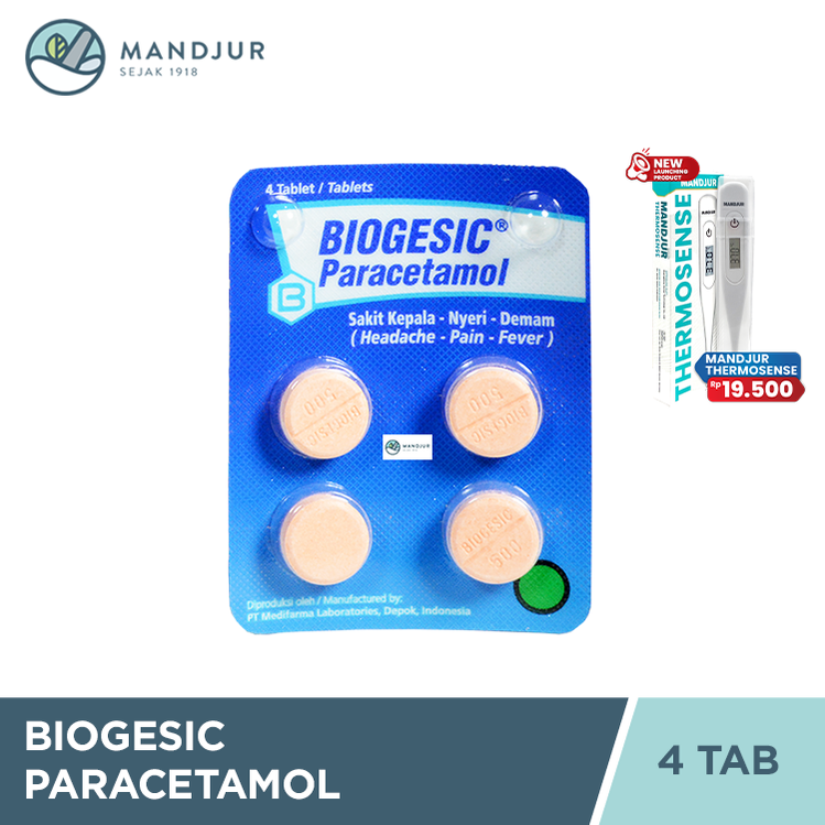 Biogesic Paracetamol — Apotek Mandjur