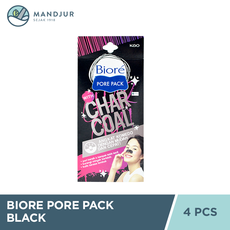 Biore Pore Pack Black 4 Pcs — Apotek Mandjur