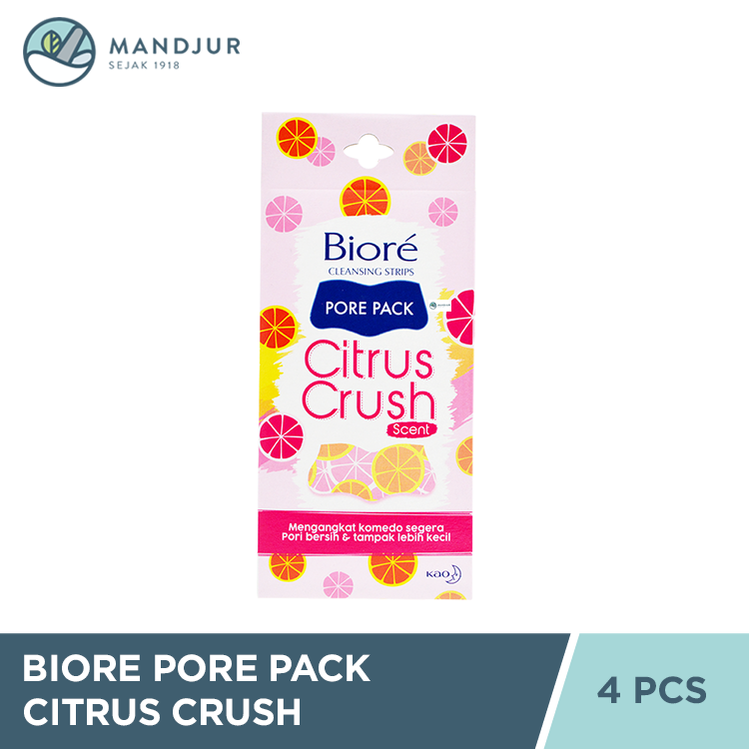 Biore Pore Pack Citrus Crush 4 Pcs — Apotek Mandjur