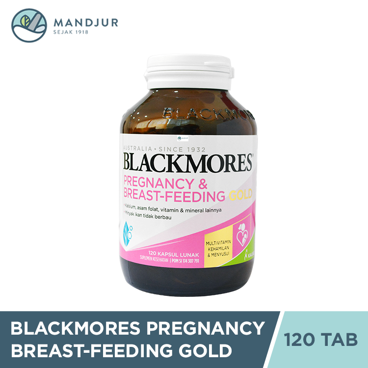 Blackmores Pregnancy & Breastfeeding Gold - Isi 120 Kapsul — Apotek Mandjur
