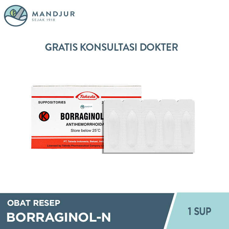 Borraginol N 1 Suppositoria — Apotek Mandjur
