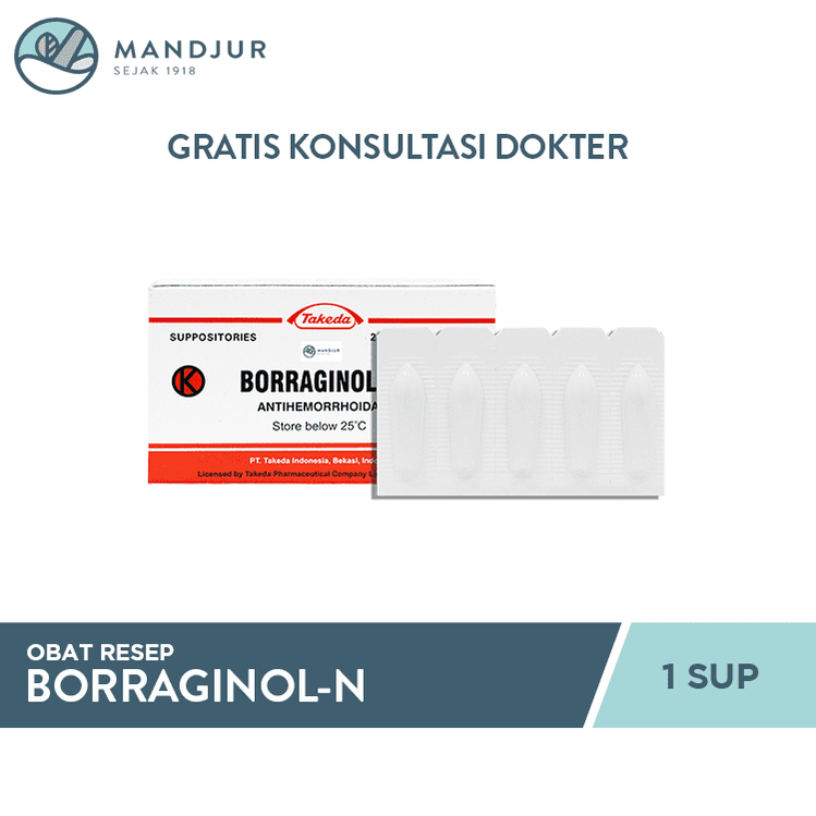 Borraginol N 1 Suppositoria — Apotek Mandjur