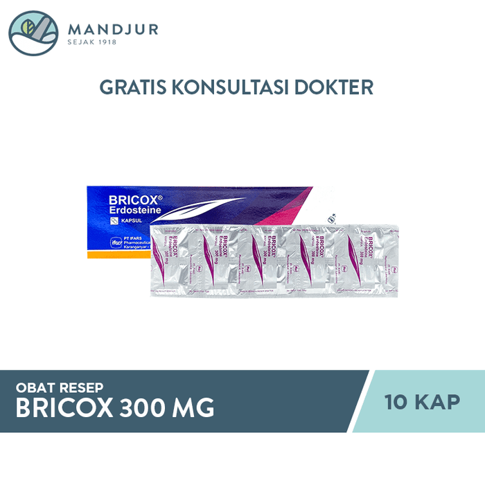 Bricox 300 mg 10 Kapsul — Apotek Mandjur