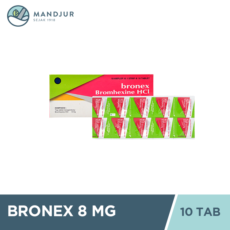 Bronex 8 mg 10 Tablet — Apotek Mandjur
