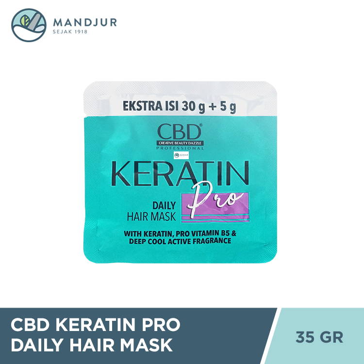 CBD Keratin Pro Daily Hair Mask 35 Gr — Apotek Mandjur