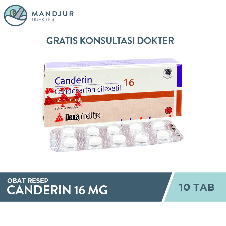 Canderin 16 Mg 10 Tablet — Apotek Mandjur