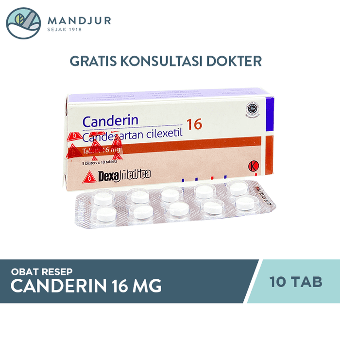 Canderin 16 Mg 10 Tablet — Apotek Mandjur