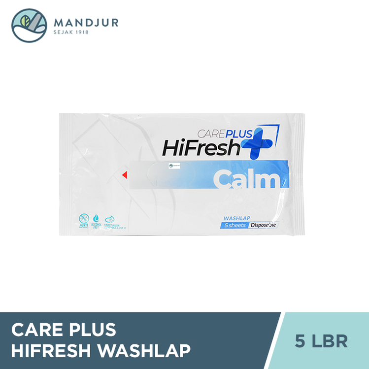 Care Plus HiFresh Calm Washlap Isi 5 Sheets — Apotek Mandjur
