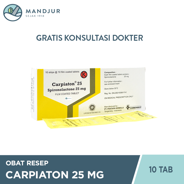 Carpiaton 25 mg 10 Tablet — Apotek Mandjur