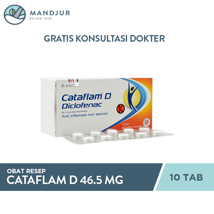Cataflam D 46.5 Mg 10 Tablet — Apotek Mandjur