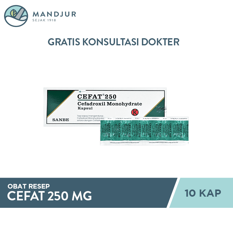 Cefat 250 Mg 10 Kapsul — Apotek Mandjur
