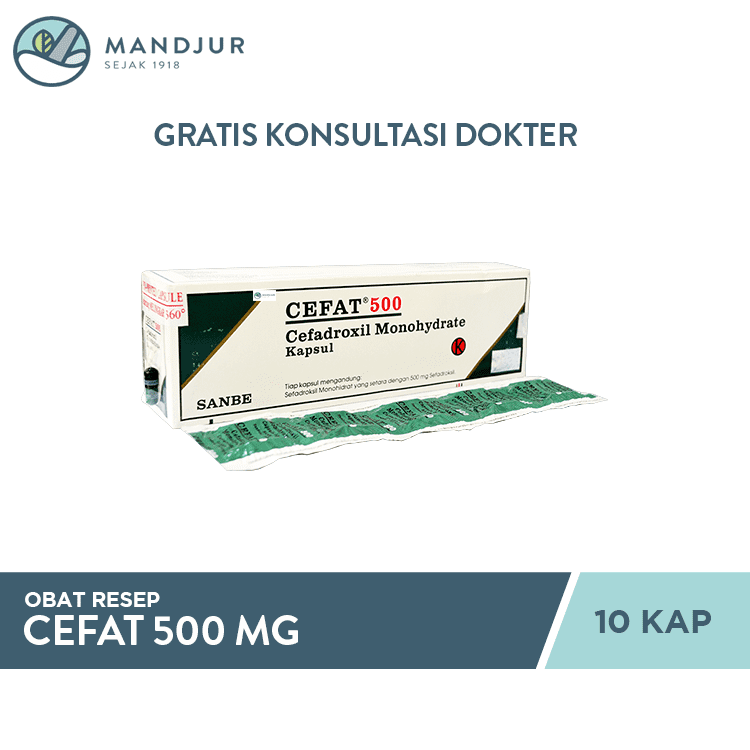 Cefat 500 Mg 10 Kapsul — Apotek Mandjur