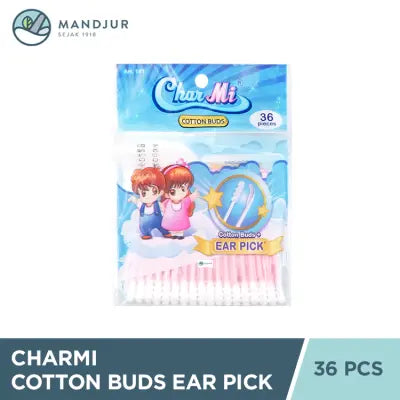 Charmi Cotton Buds Ear Pick Art 181 Isi 36 Pcs — Apotek Mandjur