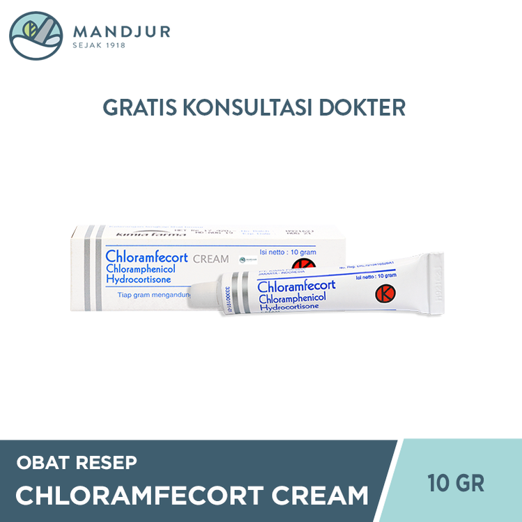 Chloramfecort Cream 10 Gram — Apotek Mandjur
