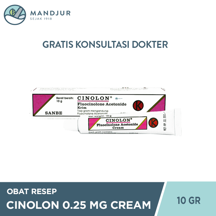 Cinolon Cream 10 Gram — Apotek Mandjur